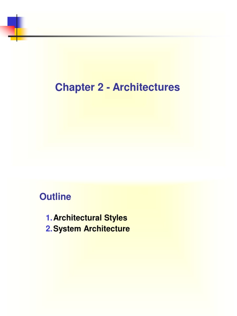 Chapter 2-Architectures | PDF