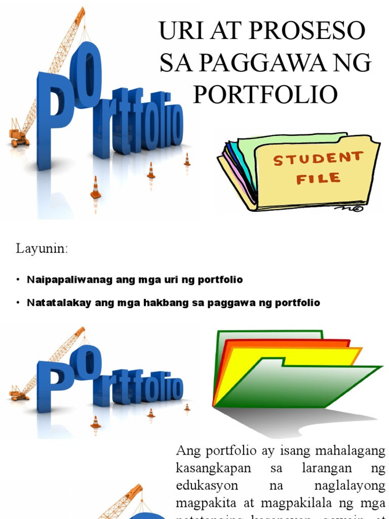 Uri at Proseso NG Portfolio | PDF