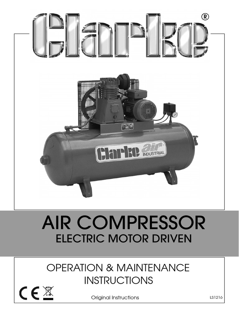 Clarke SE16C150 Compressor Manual | PDF