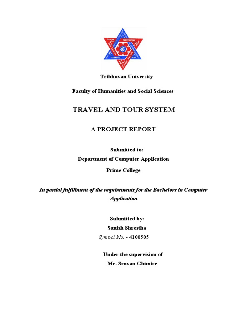 Travel and Tour System Project Report | PDF