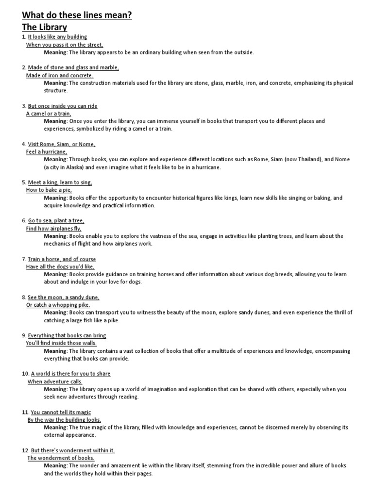 What Do These Lines Mean | PDF