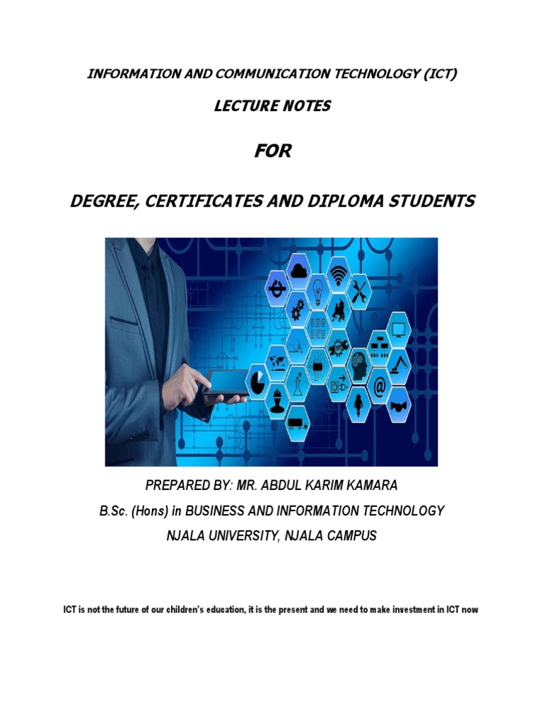 Ict Lecture Notes | PDF