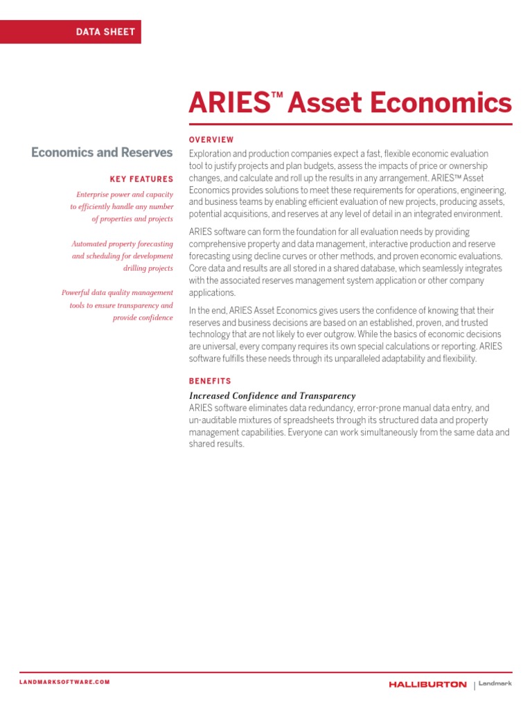 ARIES Software Datasheet | PDF