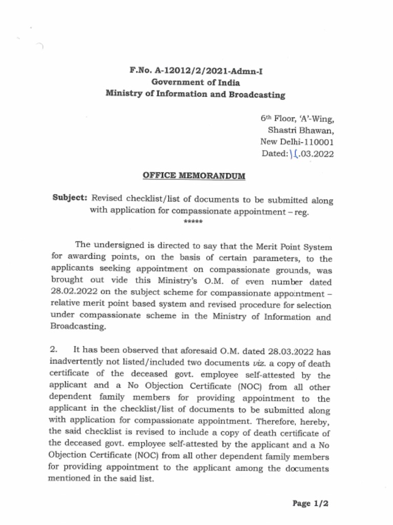 Revised Checklist | PDF