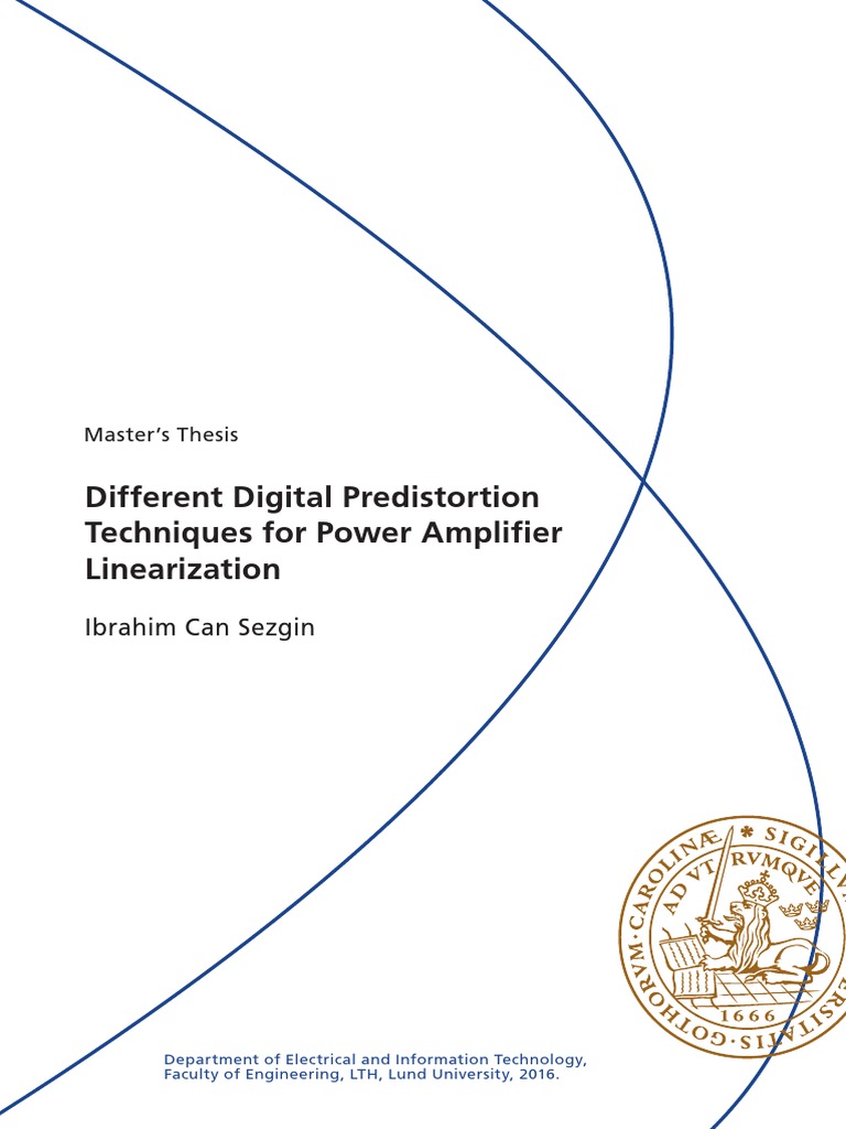 MSThesis Different Digital Predistortion | PDF