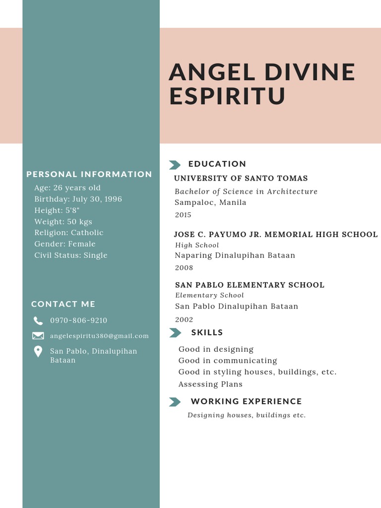 White Simple Student CV Resume | PDF