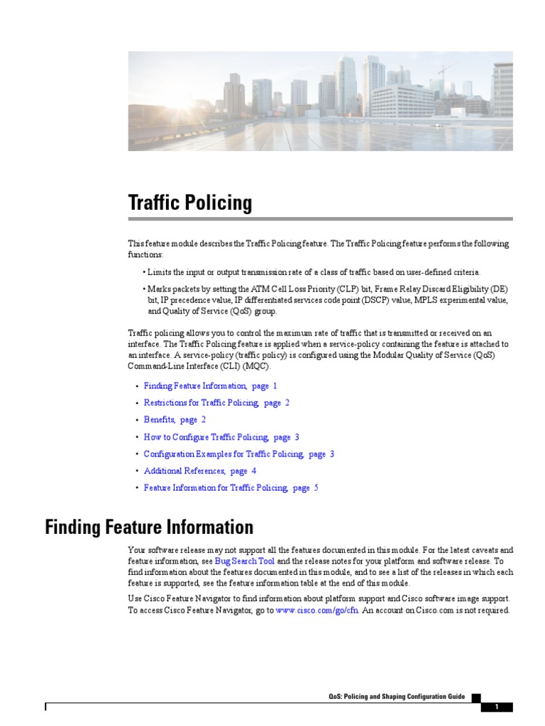 Traffic Policing | PDF