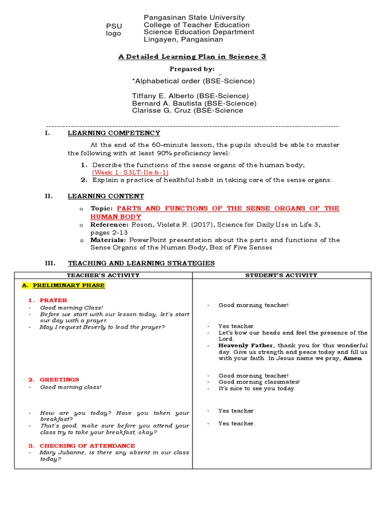 DLP Sample For Demo Teaching | PDF