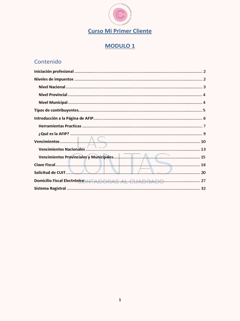 Modulo 1 - Mi Primer Cliente | PDF