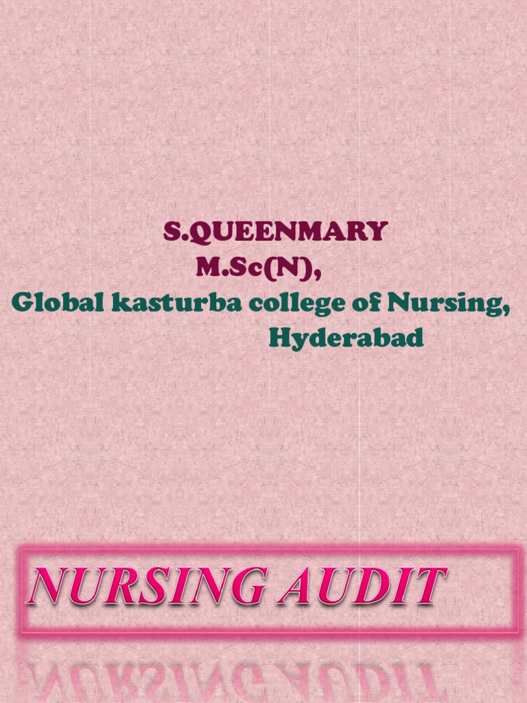 Nursing Audit Role of Nurse Manager | PDF
