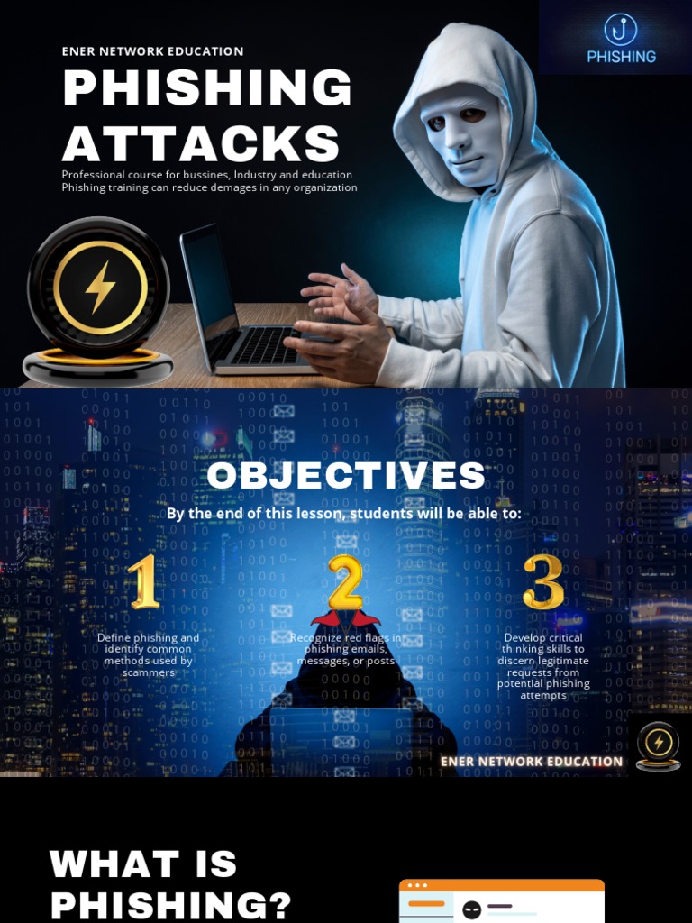 Black Blue and Beige Minimalist Phishing 101 Presentation | PDF