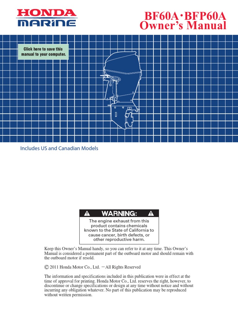Marine Bf60a Owners Manual | PDF | Technology & Engineering