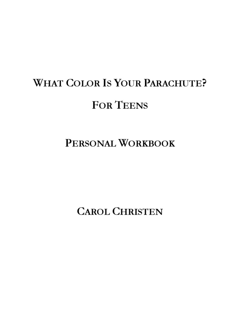 Parachute Workbook | PDF