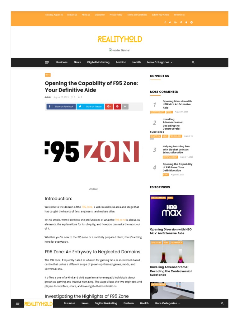 Realityhold Com Opening The Capability of f95 Zone | PDF