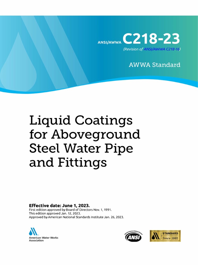 Awwa C218-23 | PDF
