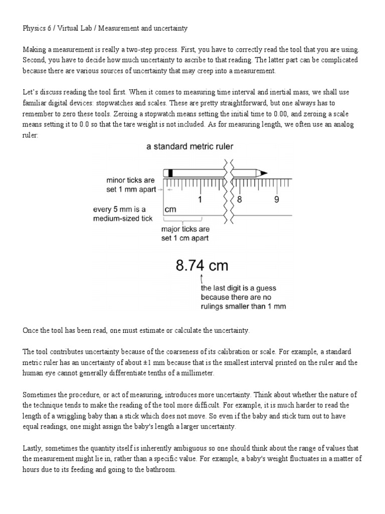 Measurement and Uncertainty in Physics | PDF