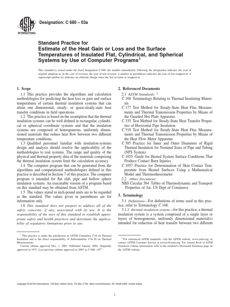 C-680 Astm | PDF
