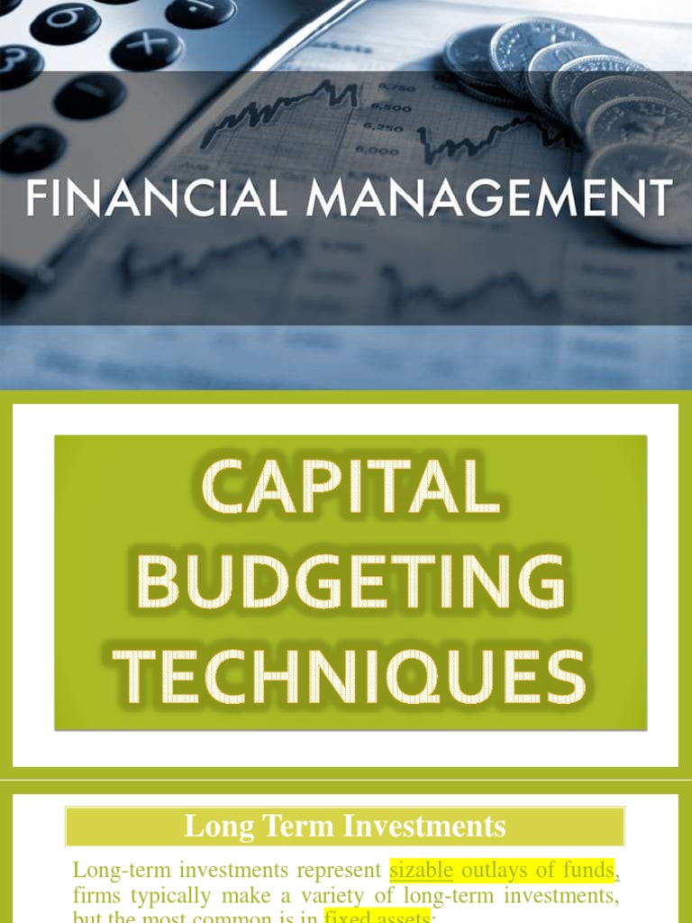 Capital Budgeting Techniques | PDF