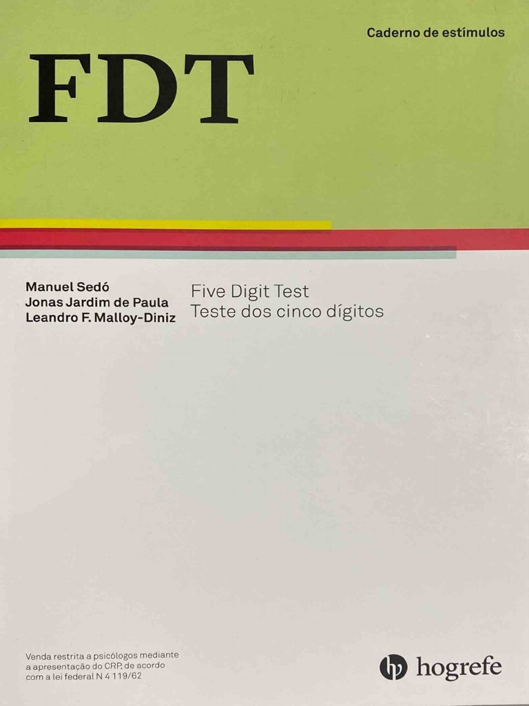 FDT Caderdo de Estimulos | PDF