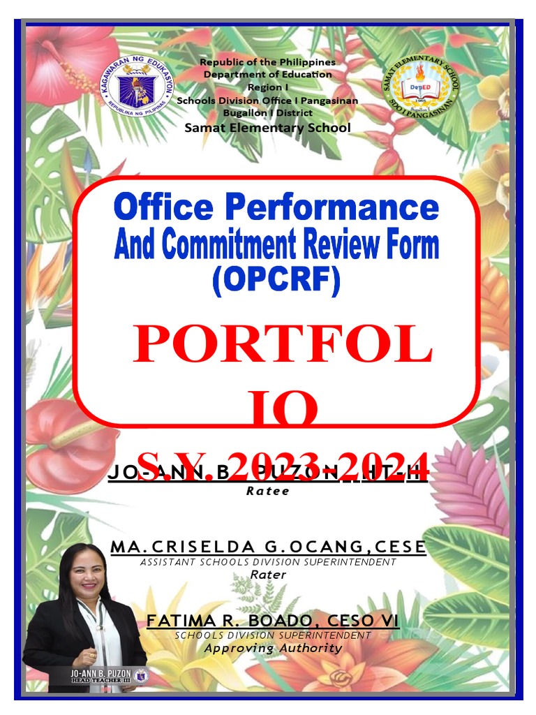 Rpms Portfolio Opcrf Jo Ann B. Puzon | PDF