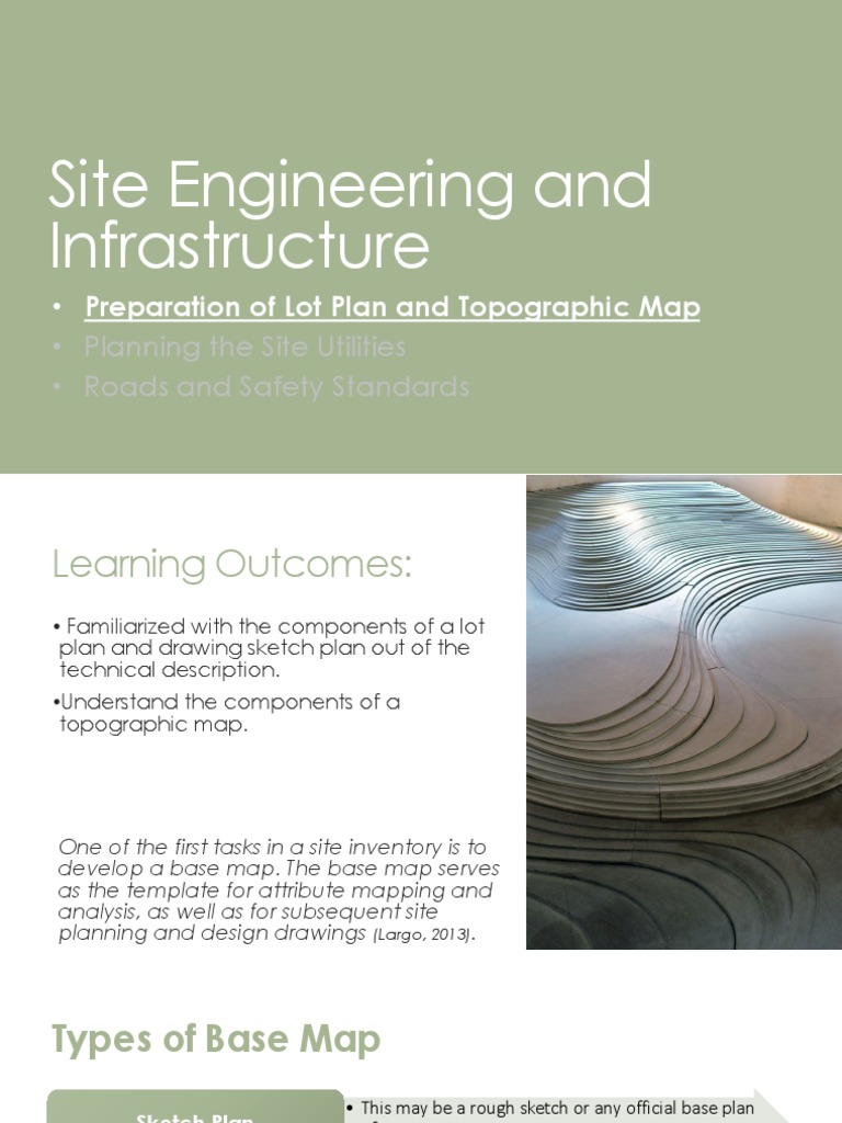 Site Engineering and Infrastructure, Lot Plan and Topo Map | PDF