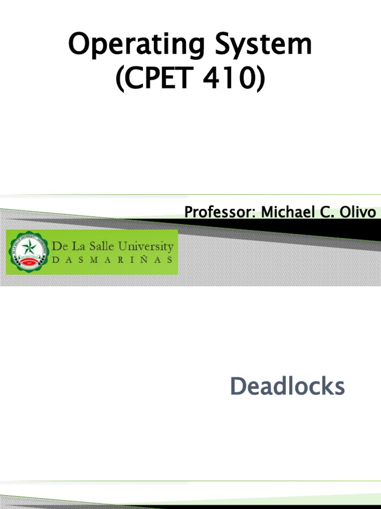 Module 4 - Deadlock | PDF | Computers
