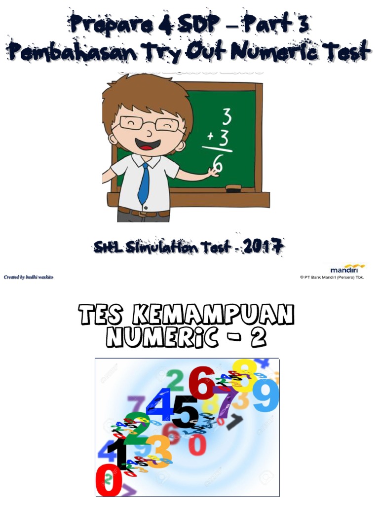 Pembahasan Tes Numerik Bank Mandiri | PDF