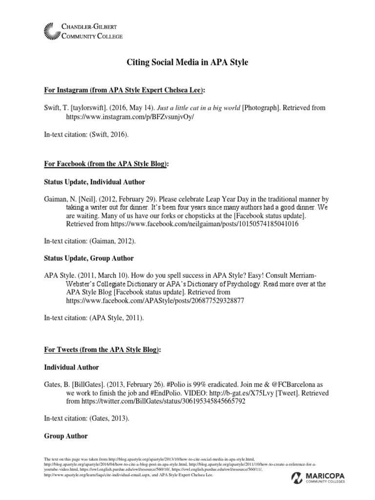 1756 Citing Social Media Apa Style 6th Ed | PDF | Social Science ...