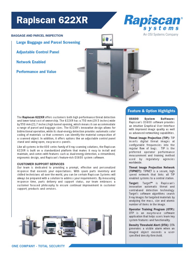 Rapiscan 622XR: Large Baggage and Parcel Screening Adjustable Control ...