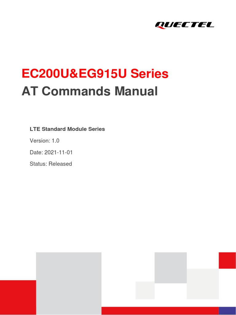 Quectel_EC200U&EG915U_Series_AT_Commands_Manual_V1.0 | PDF