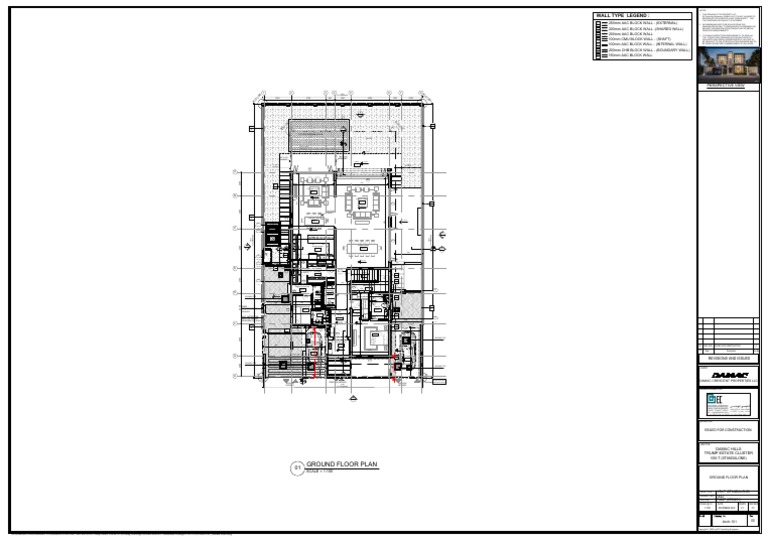 Ground Floor Plan: Wall Type Legend | PDF