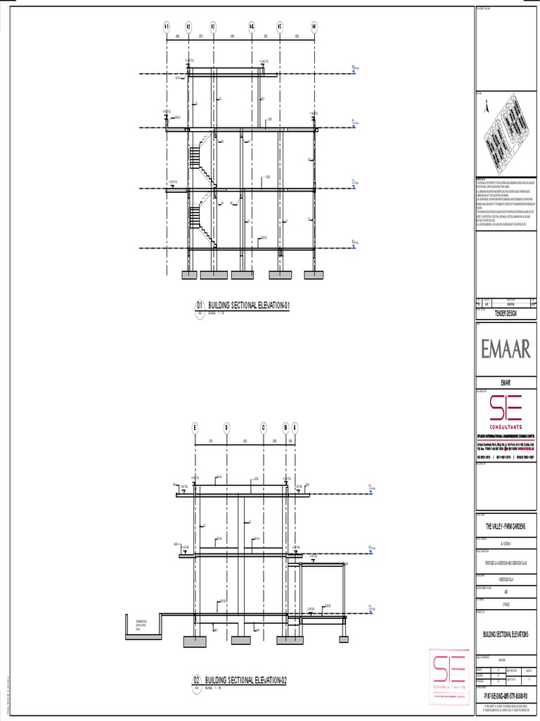 Building Sectional Elevations and Plans | PDF
