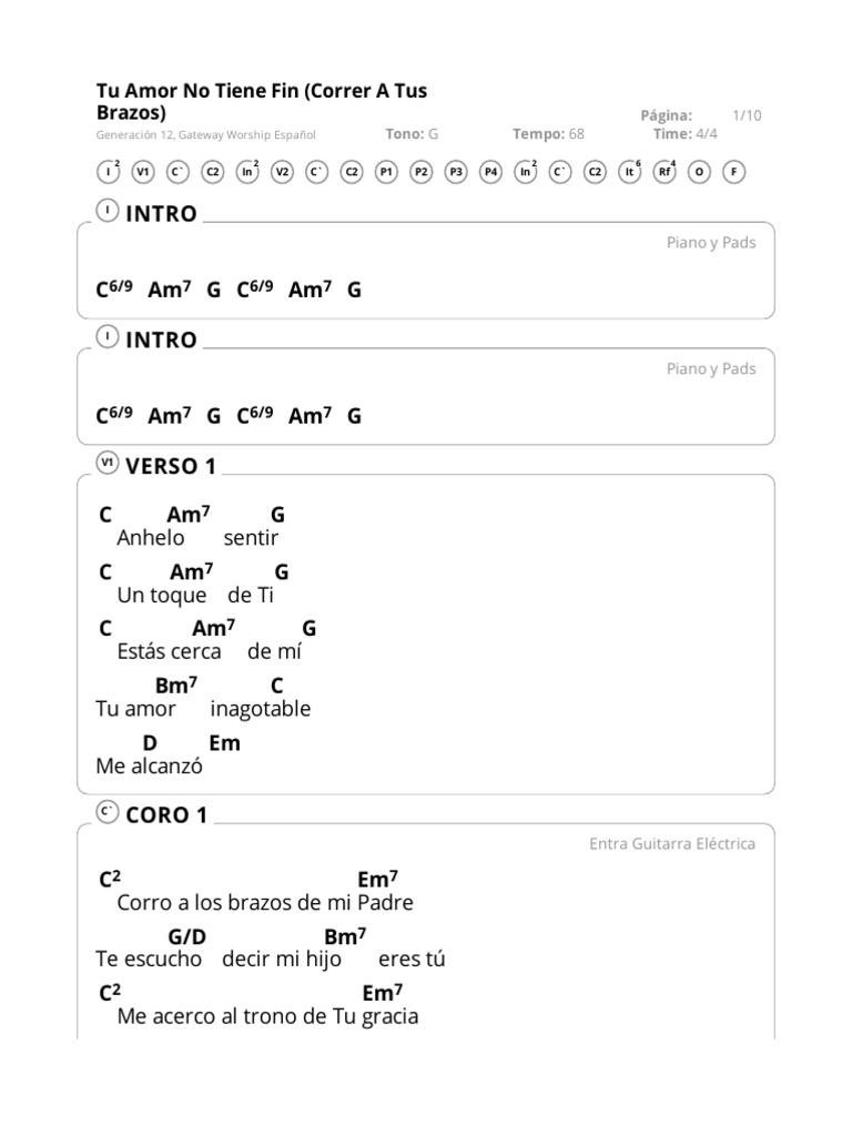 Tu Amor No Tiene Fin - Acordes | PDF