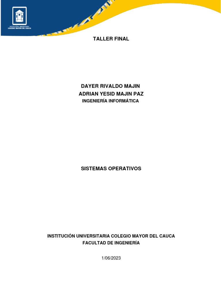 Sistemas Operativos Final | PDF