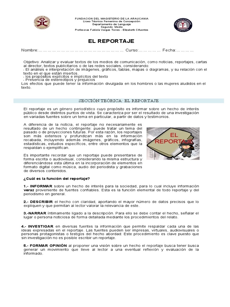 El Reportaje 2 Medio | PDF