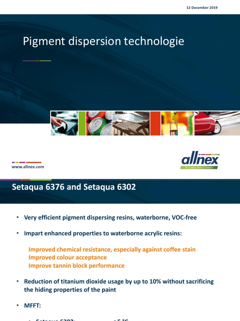 Pigment Dispersion Technologie | PDF