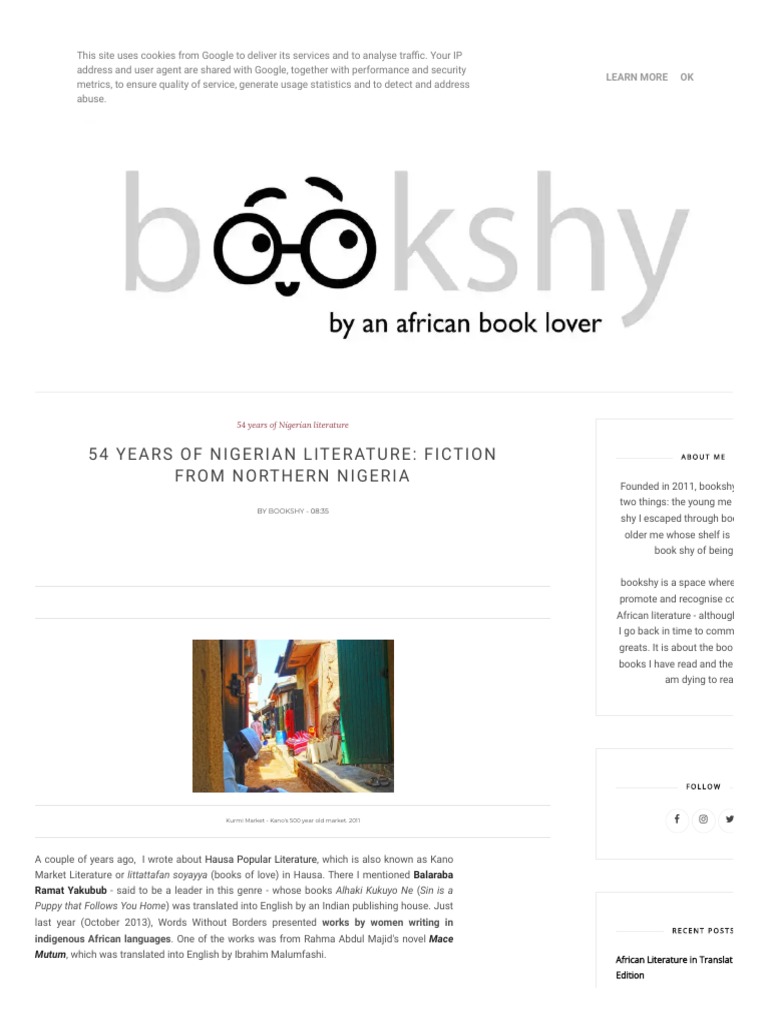 54 Years of Nigerian Literature - Fiction From Northern Nigeria | PDF