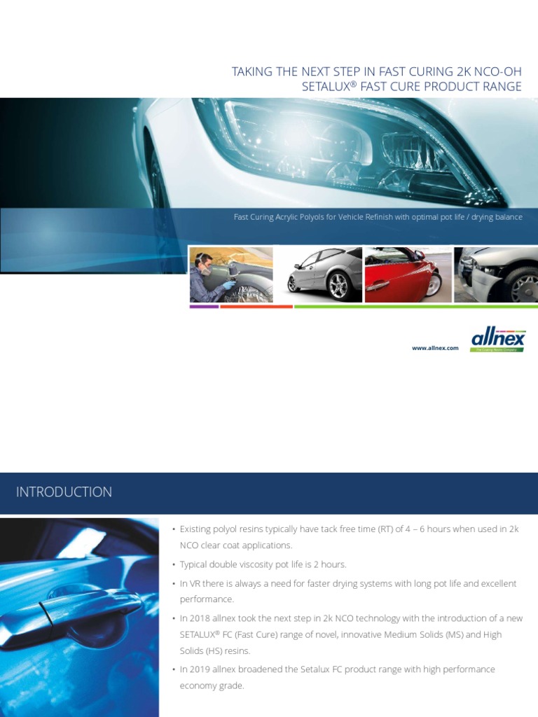 Setalux Fast Cure Portfolio | PDF