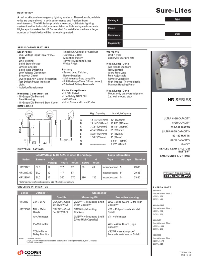 Sure Lites HR Sss | PDF