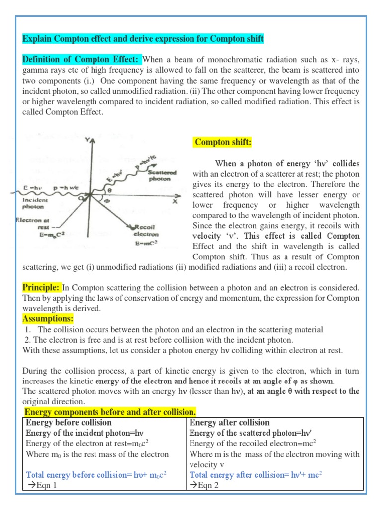 Compton Effect | PDF