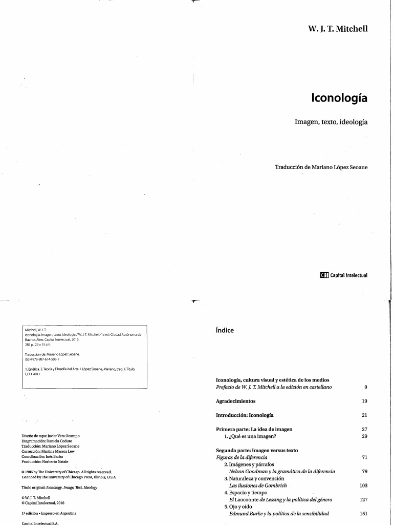 MITCHELL, WJT - Iconologia. Imagen, Texto, Ideología | PDF