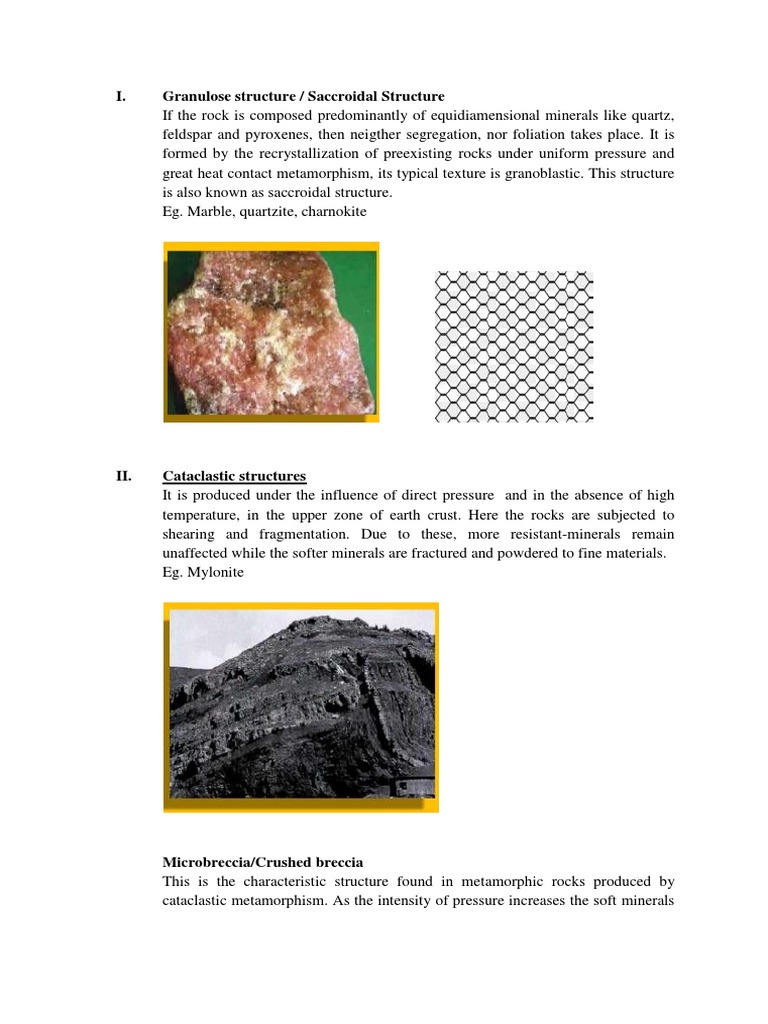 I. Granulose Structure / Saccroidal Structure | PDF