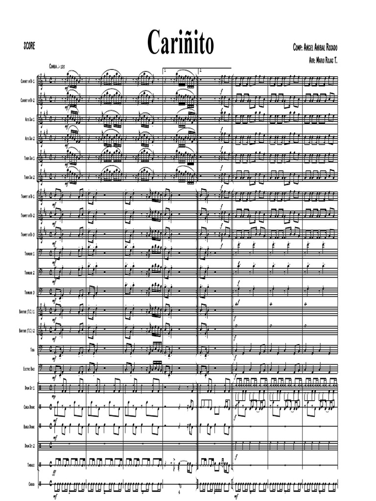 SCORE Cariñito para Banda | PDF