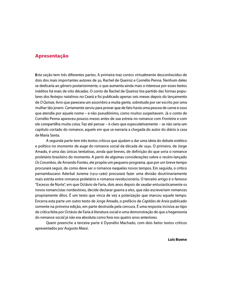 Boletim de Ariel e Outros - Jorge Amado, Rachel, Aderbal Sobre José Lins, Excesso Do Norte ...