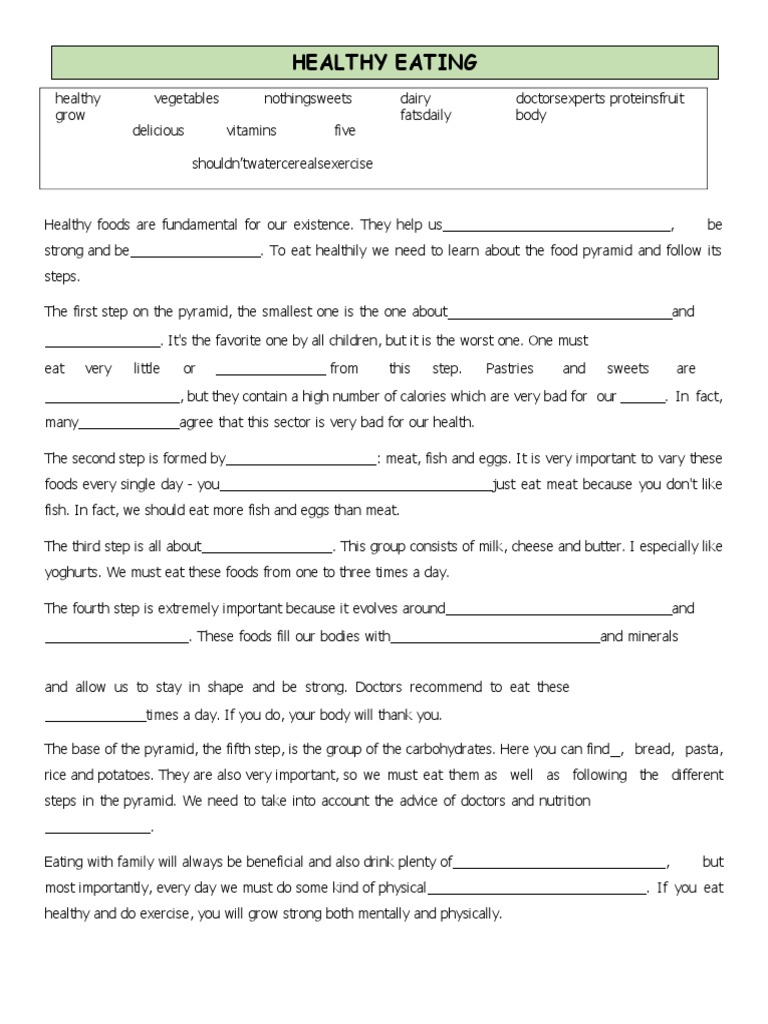 Kids' Guide to Healthy Eating | PDF | Wellness