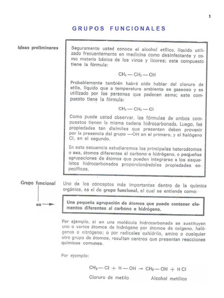 Grupos Funcionales | PDF