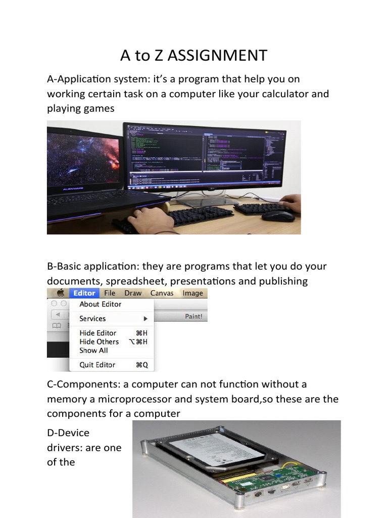 A To Z ASSIGNMENT | PDF | Computers | Technology & Engineering