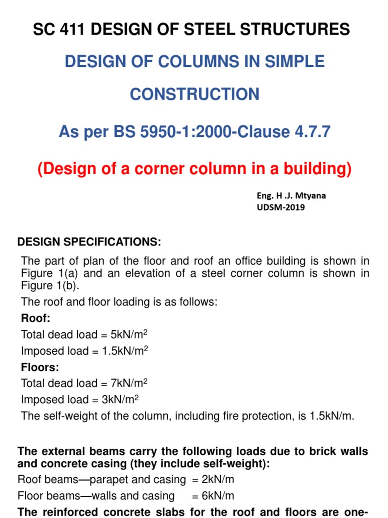 Steel Column Design | PDF