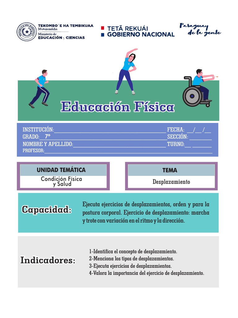 Plan 7º Desplazamiento E Fisica | PDF