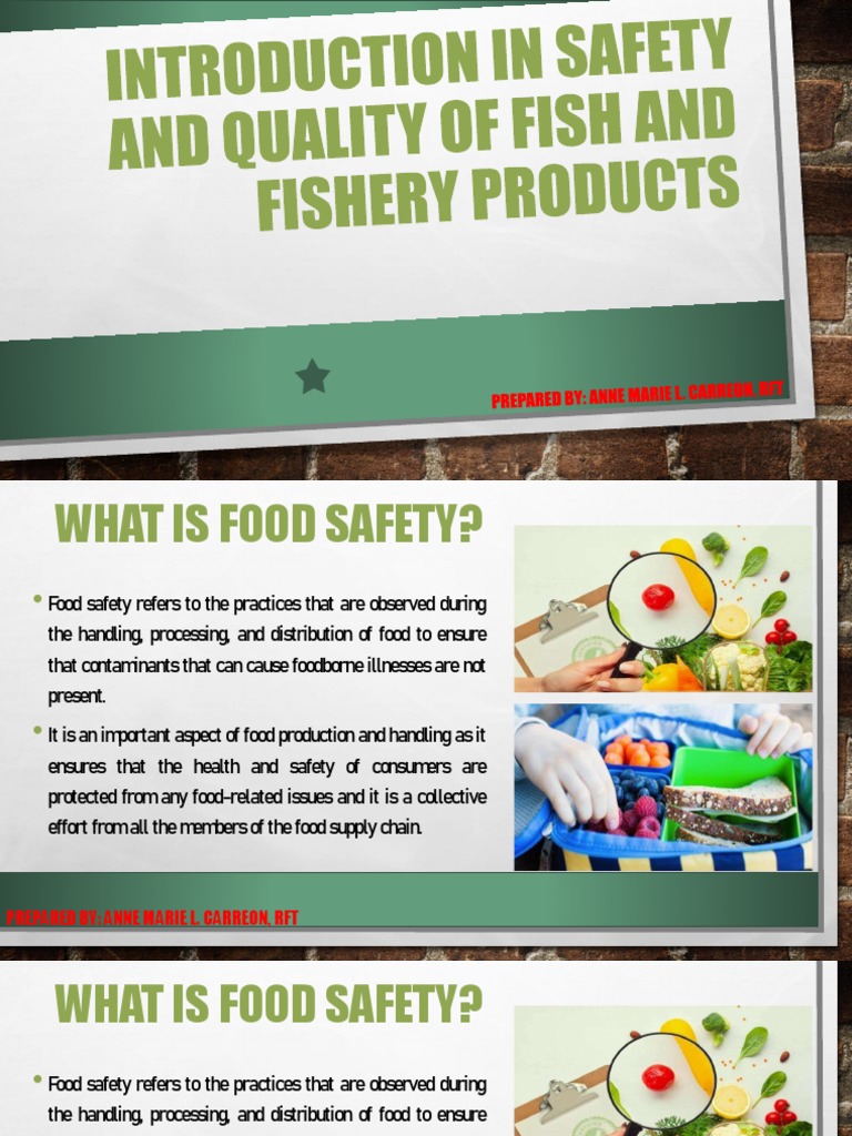 Introduction in Safety and Quality of Fish | PDF